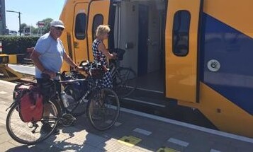 Fiets in trein - Nederland Fietsland